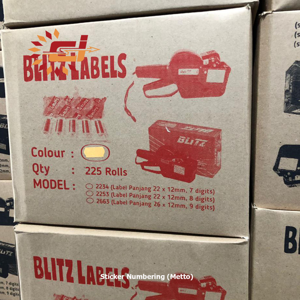 Jual Sticker Metto Numbering 8 Digit 1 Box | Shopee Indonesia
