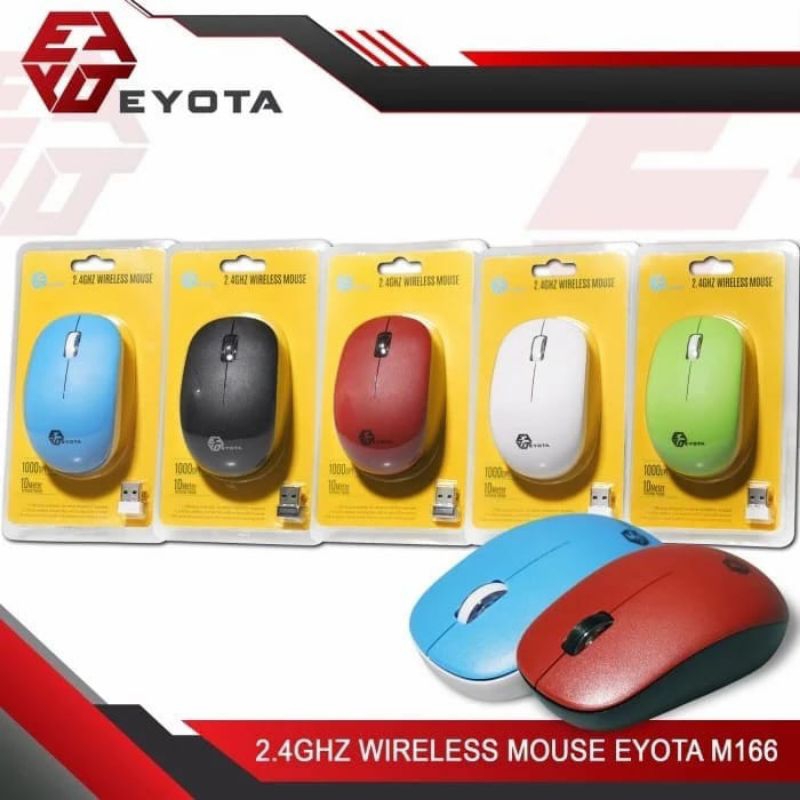 Jual MOUSE WIRELESS EYOTA OPTICAL Q2 / M166 | Shopee Indonesia