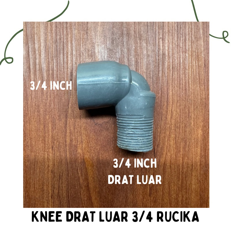 Jual Knee Drat Luar 3/4 PVC Rucika | Shopee Indonesia