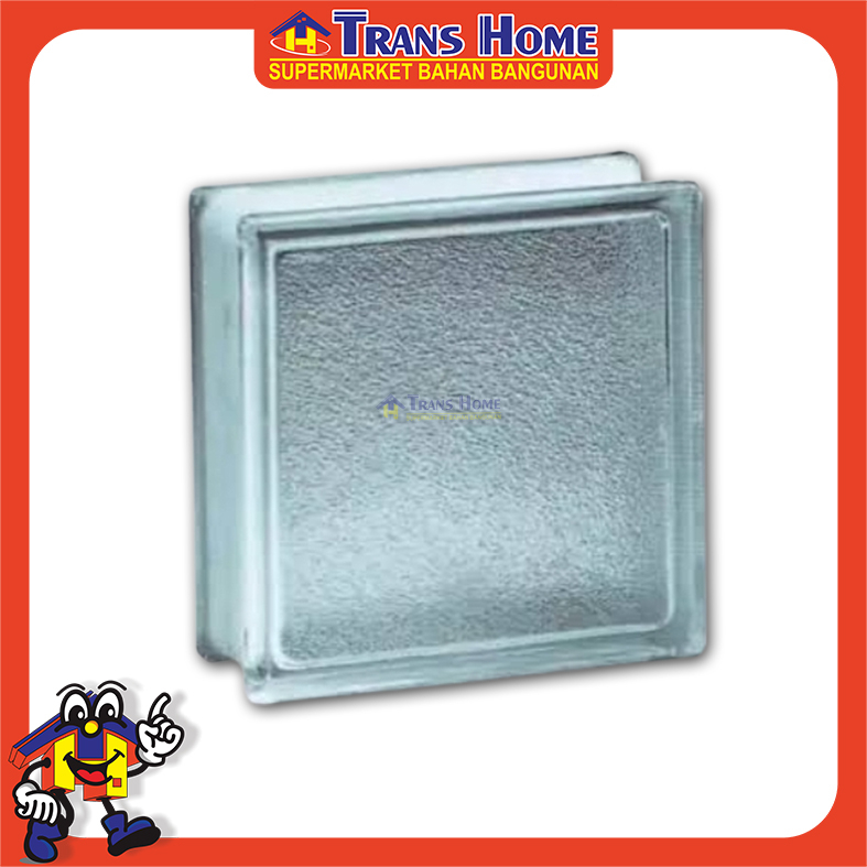 Jual GLASS BLOCK MULIA TANGERINE 19 x 19 cm | Kaca Hias Motif Kulit Jeruk | Tembus Cahaya ...