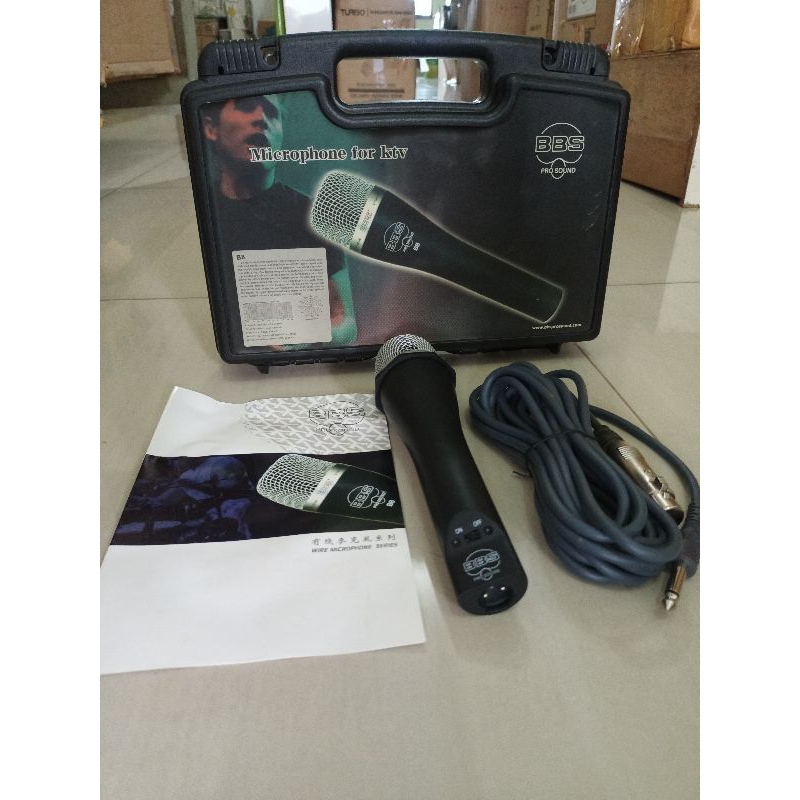 Jual MICROPHONE KABEL BBS PRO SOUND + KOTAK , SESUAI GAMBAR ( KUALITAS BAGUS) | Shopee Indonesia