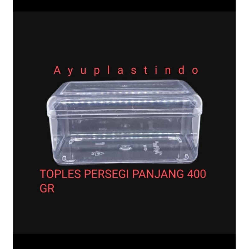 Jual TOPLES PERSEGI PANJANG 400 GR & 250 GR / TOPLES PLASTIK MURAH 250 ...