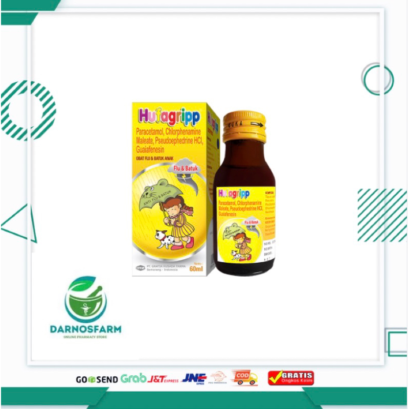 Jual Hufagrip Sirup Flu Batuk (Kuning) | Shopee Indonesia