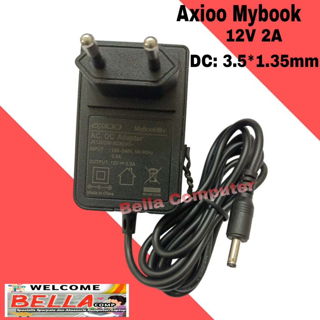 Jual ADAPTOR CHARGER AXIOO MYBOOK 10 11plus 11G 14 14plus 14E 14F 14G ...
