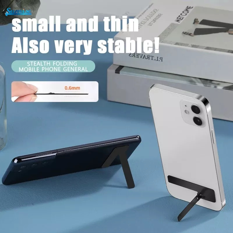 Jual Slim Metal Stand Holder Handphone Tipis Stainless Steel Magnetik ...