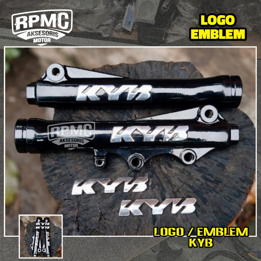 Jual LOGO KYB EMBLEM SHOCK DEPAN KAYABA ZETO STIKER SKOK ALMU KAYABA ...