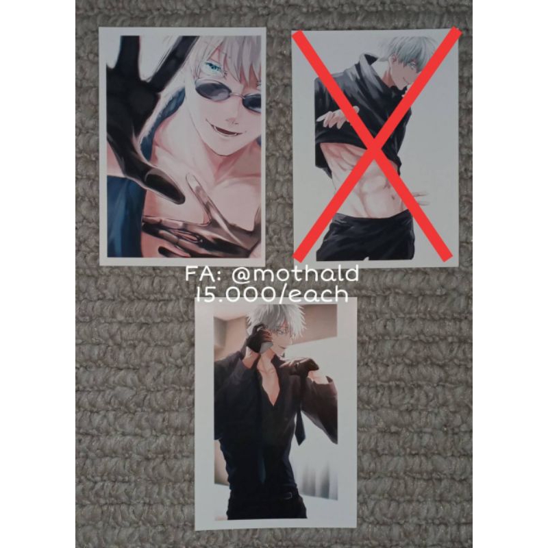 Jual postcard post card gojo satoru jujutsu kaisen by @/mothald ...