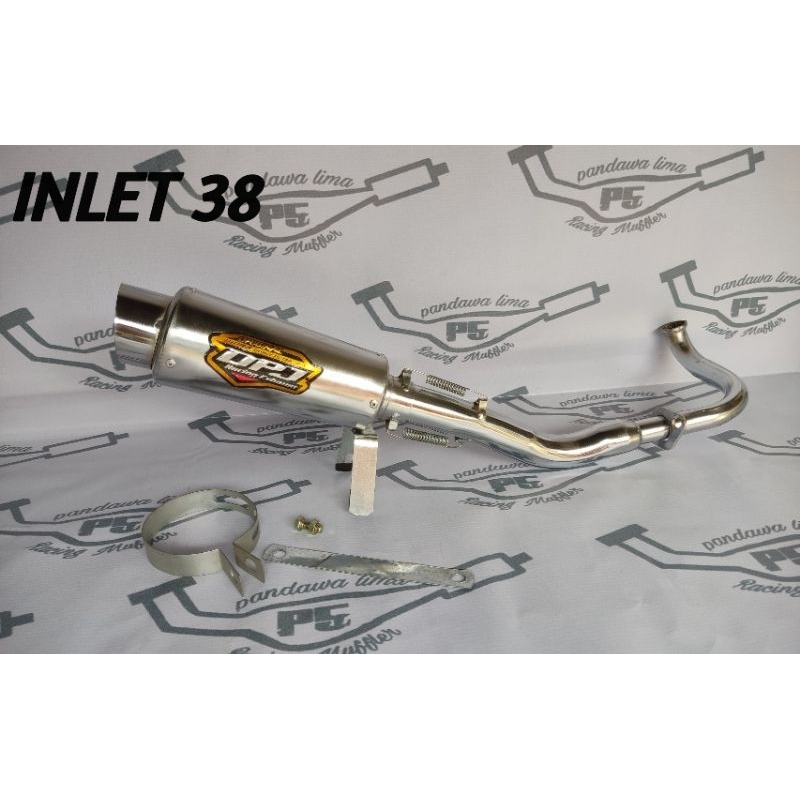 Jual knalpot racing inlet 38 DPJ mio beat karbu vario scoopy mio sporty ...