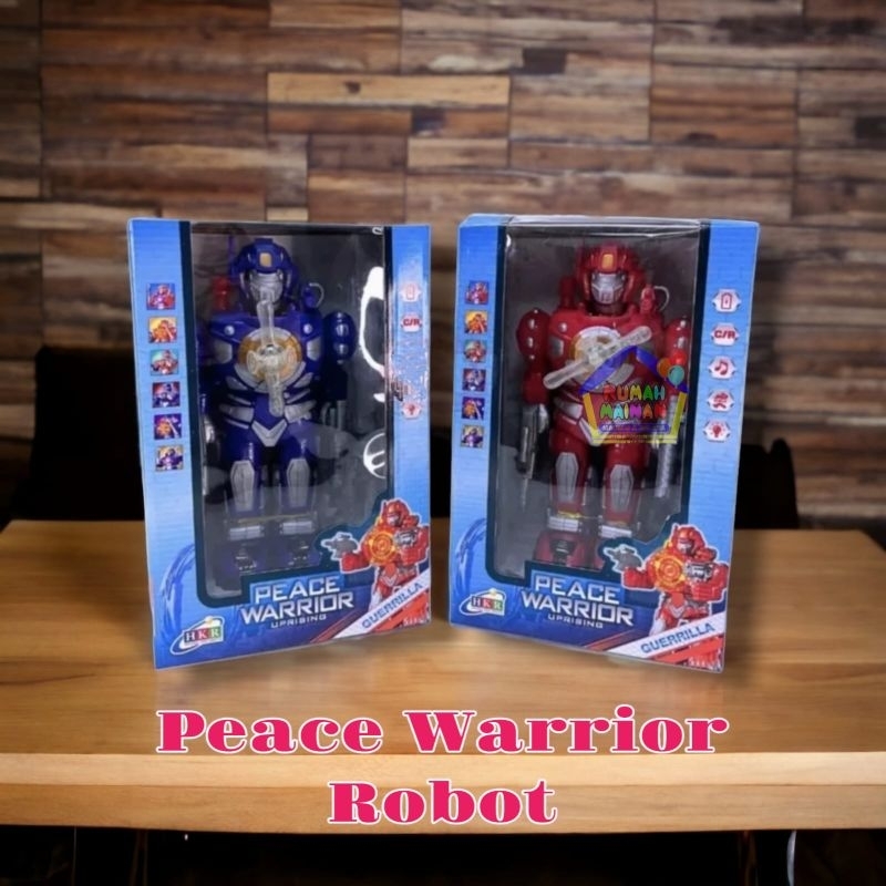 Jual Mainan Anak Robot Berjalan Peace Warrior Robot (66-818303 ...