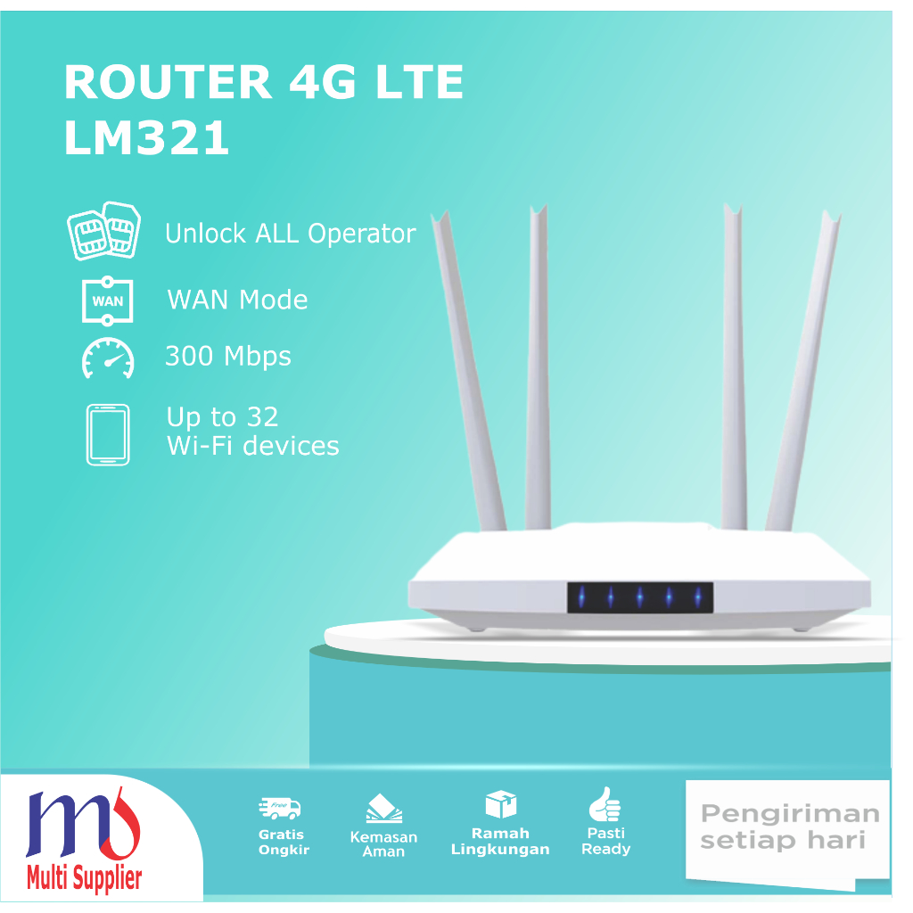 Jual 4G Home Router Lm321 4G Modem Wifi Router Unlock ALL GSM | Shopee Indonesia