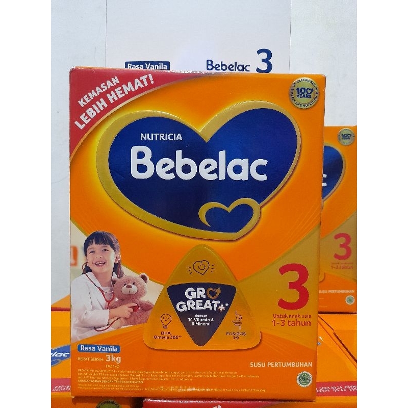 Jual BEBELAC 3 VANILLA 1KG | Shopee Indonesia