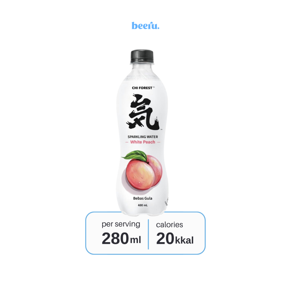 Jual Chi Forest Sparkling Water Minuman Soda Bebas Gula White Peach 480 mL | Shopee Indonesia