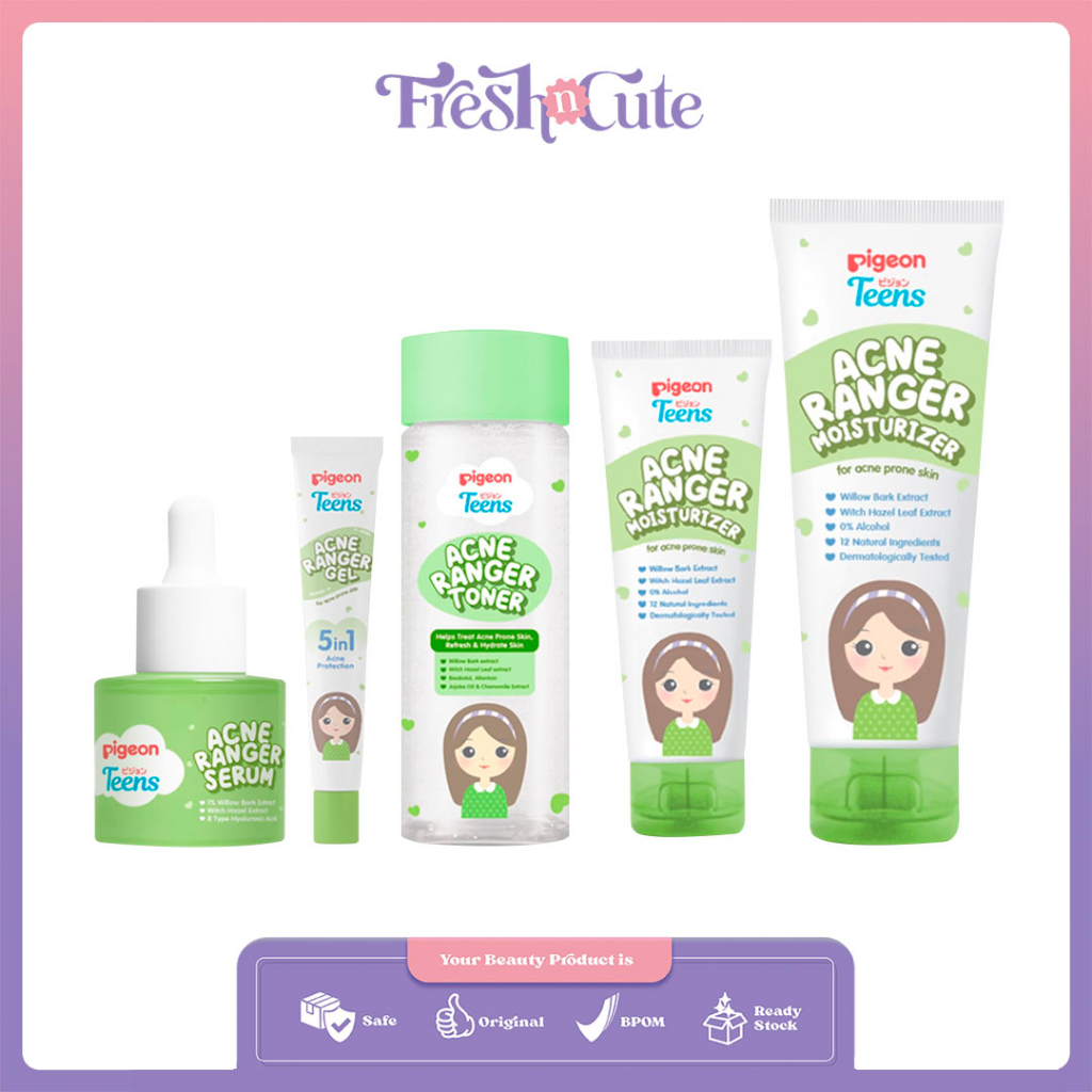 Jual PIGEON TEENS - Acne Ranger Toner Serum Moisturizer Gel | Shopee ...