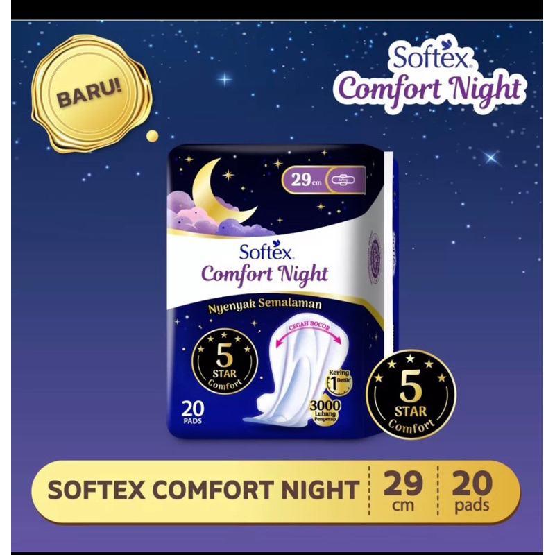 Jual softex comfort night | Shopee Indonesia