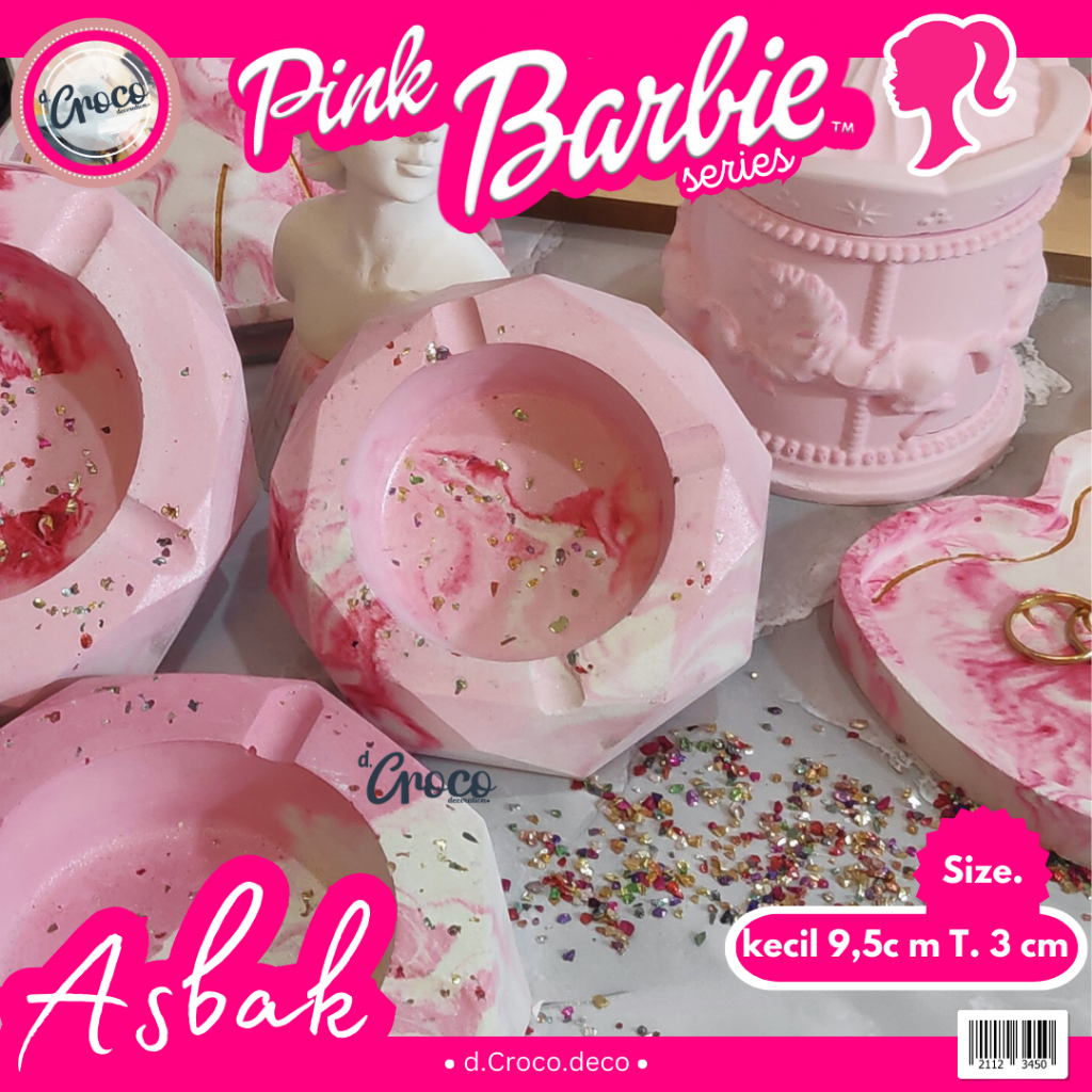 Jual Dekorasi Aesthetic Pink BARBIE Barang Unik / PATUNG / TEMPAT ...