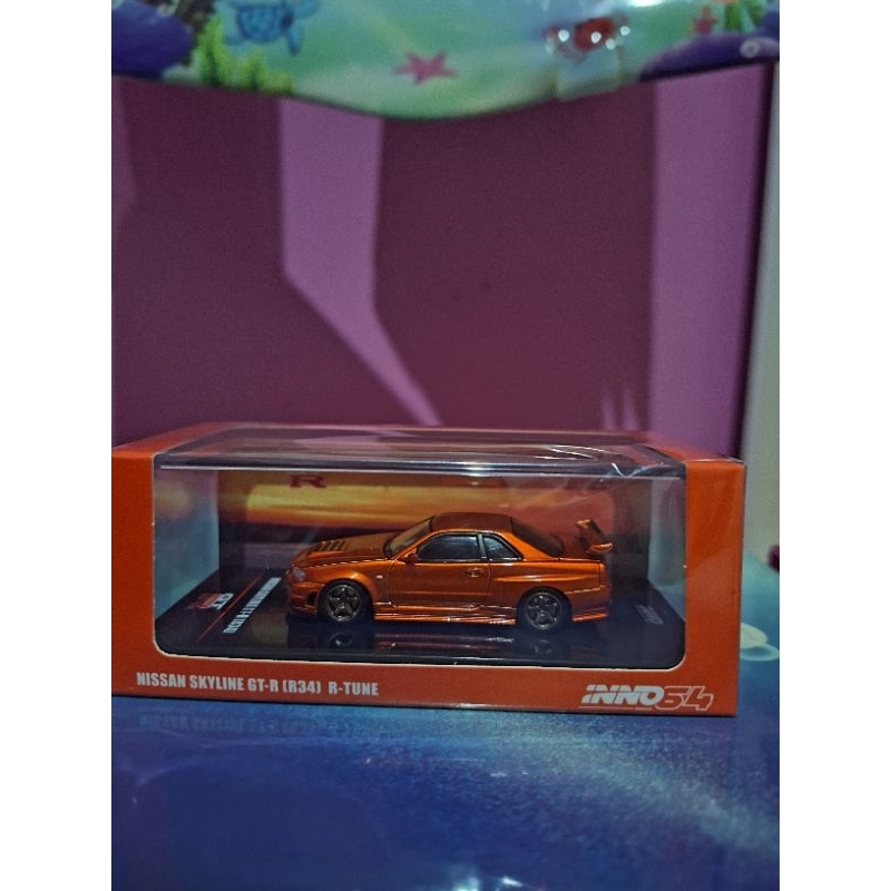 Jual Inno64 Nissan Skyline GTR R34 Orange | Shopee Indonesia