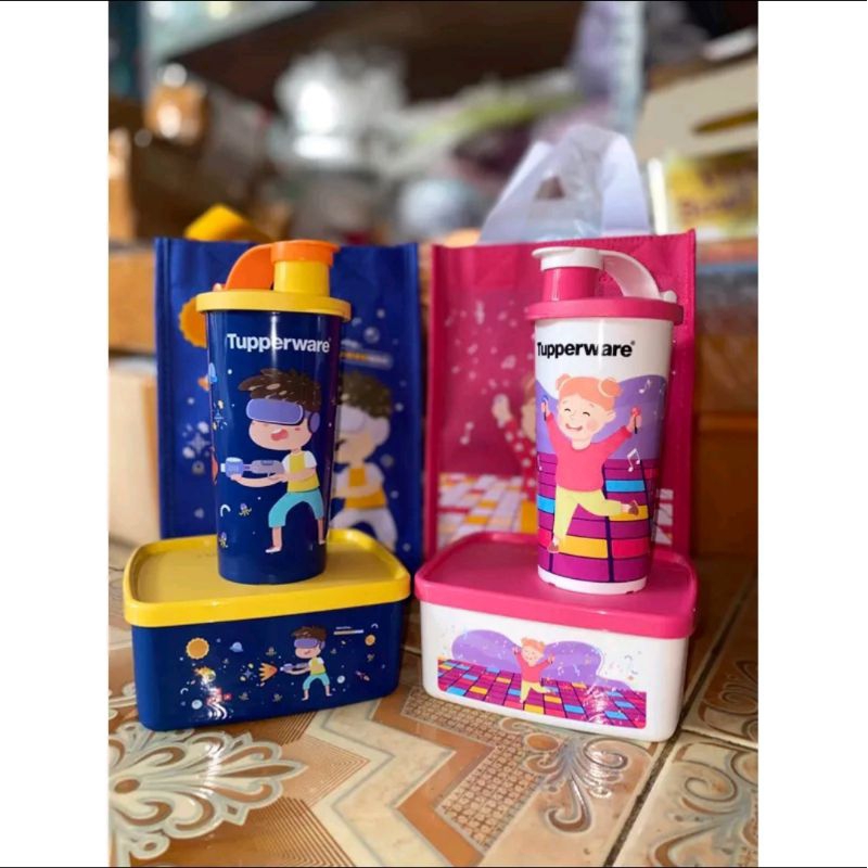 Jual TUPPERWARE SET BEKAL ANAK SEHAT | Shopee Indonesia