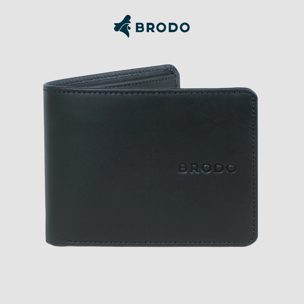 Jual BRODO - Katla Leather Wallet Black | Shopee Indonesia