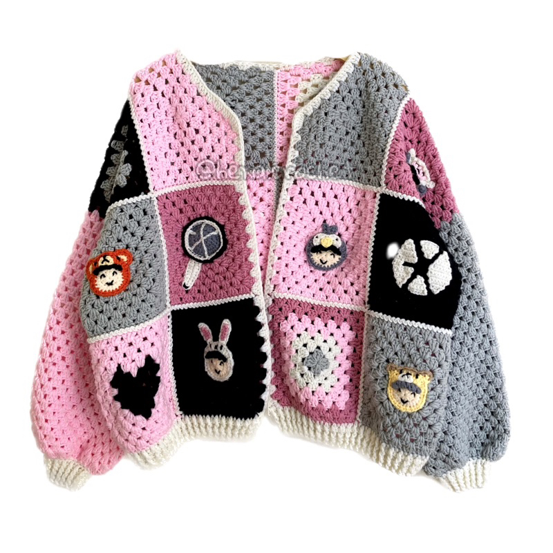 Jual CUSTOM CARDIGAN (IDOL EDITION) | cardigan rajut edisi idol ...