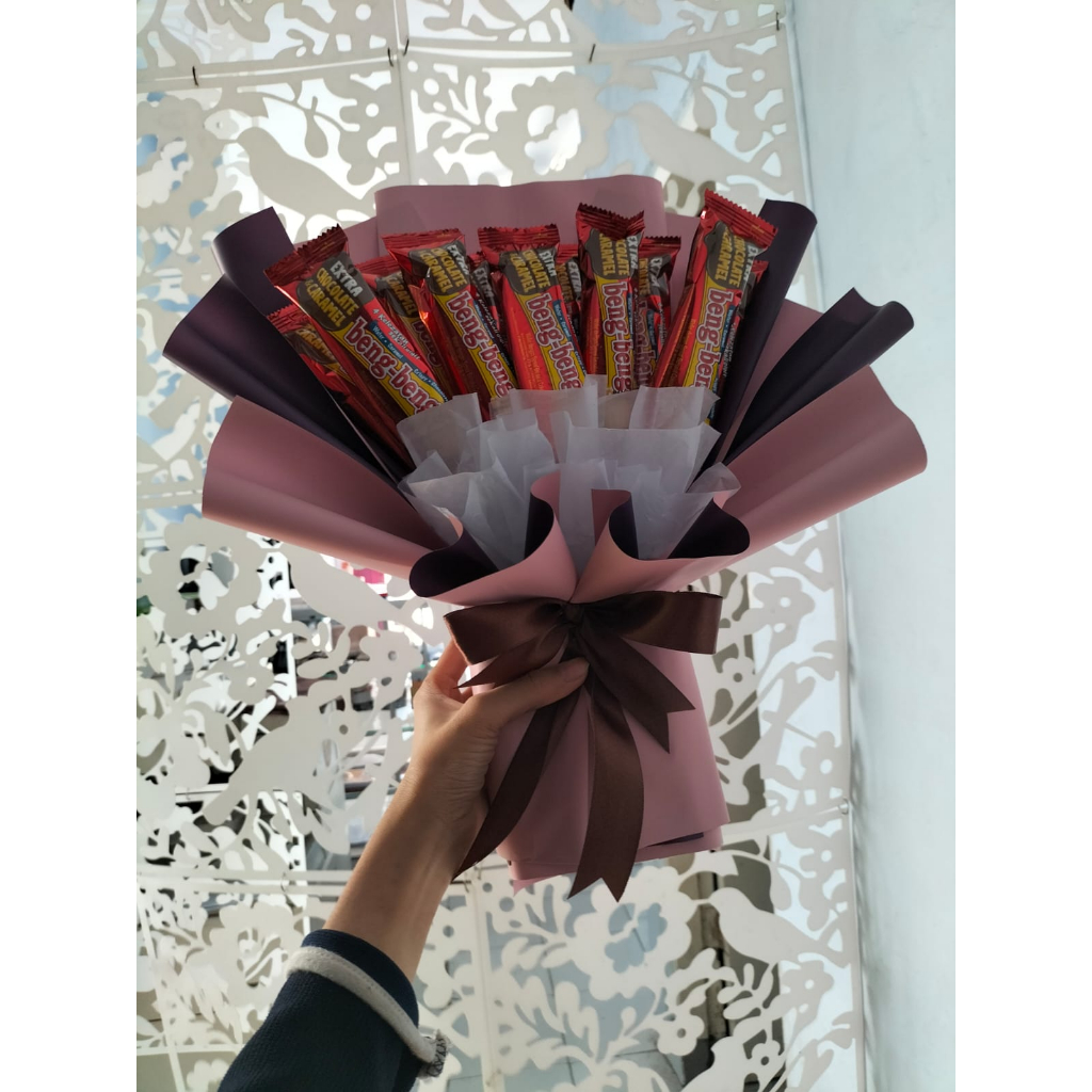 Jual BUKET SNACK BENG-BENG BUCKET JAJAN MEWAH ELEGAN // KADO BOUQET ...