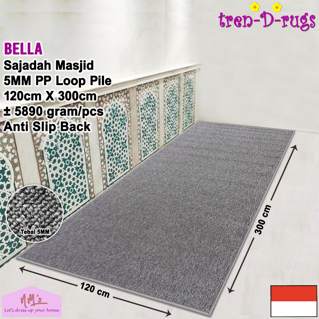 Jual Tren-D-rugs Karpet polos permadani modern alas lantai sajadah ...