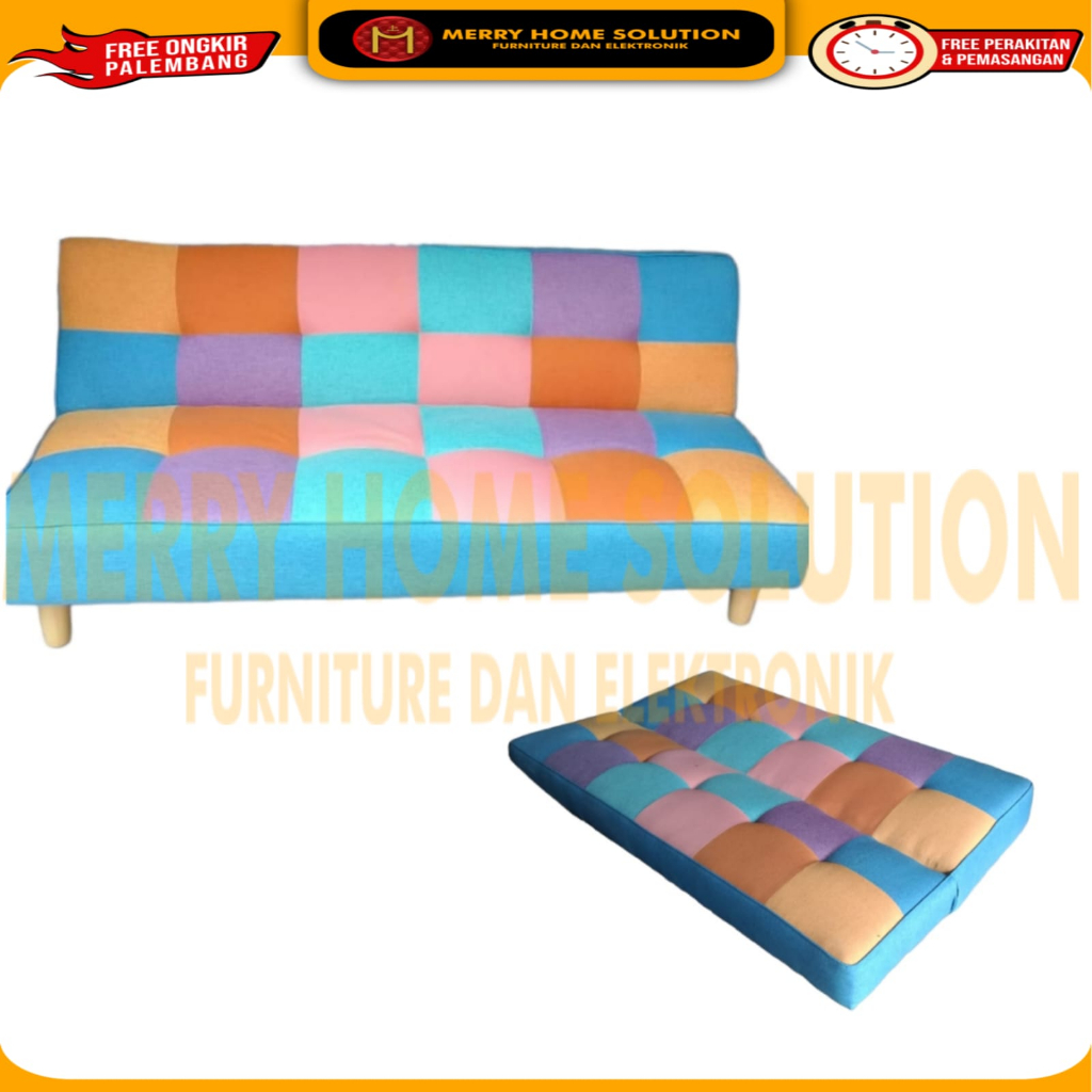 Jual sofabed hanka sofa bed sofa lipat kursi tamu minimalis sofa kantor ...