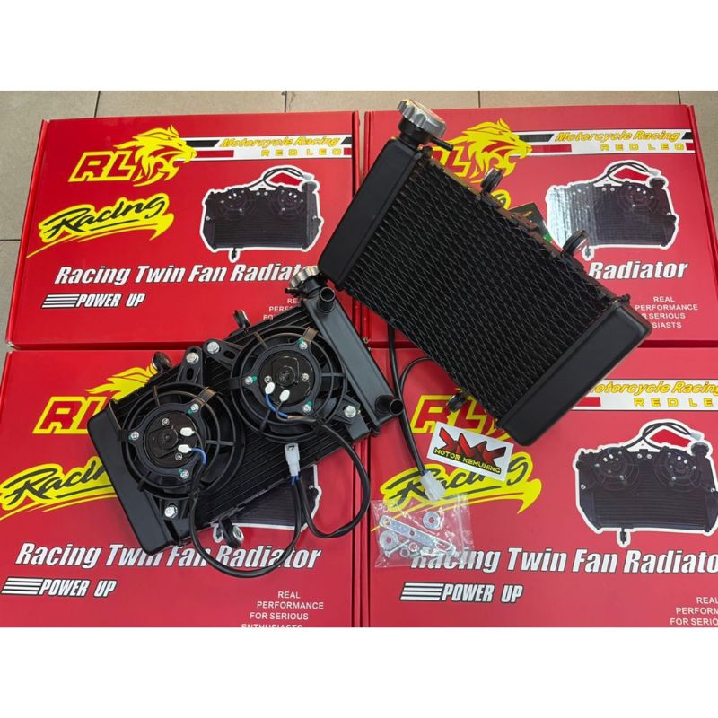 Jual RED LEO RADIATOR TWIN FAN/2 KIPAS PNP MX KING DIJAMIN ORIGINAL 100 ...