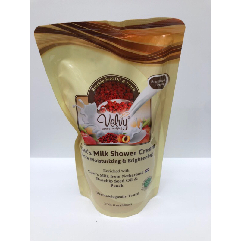 Jual Velvy shower cream / sabun mandi refill 800ml | Shopee Indonesia