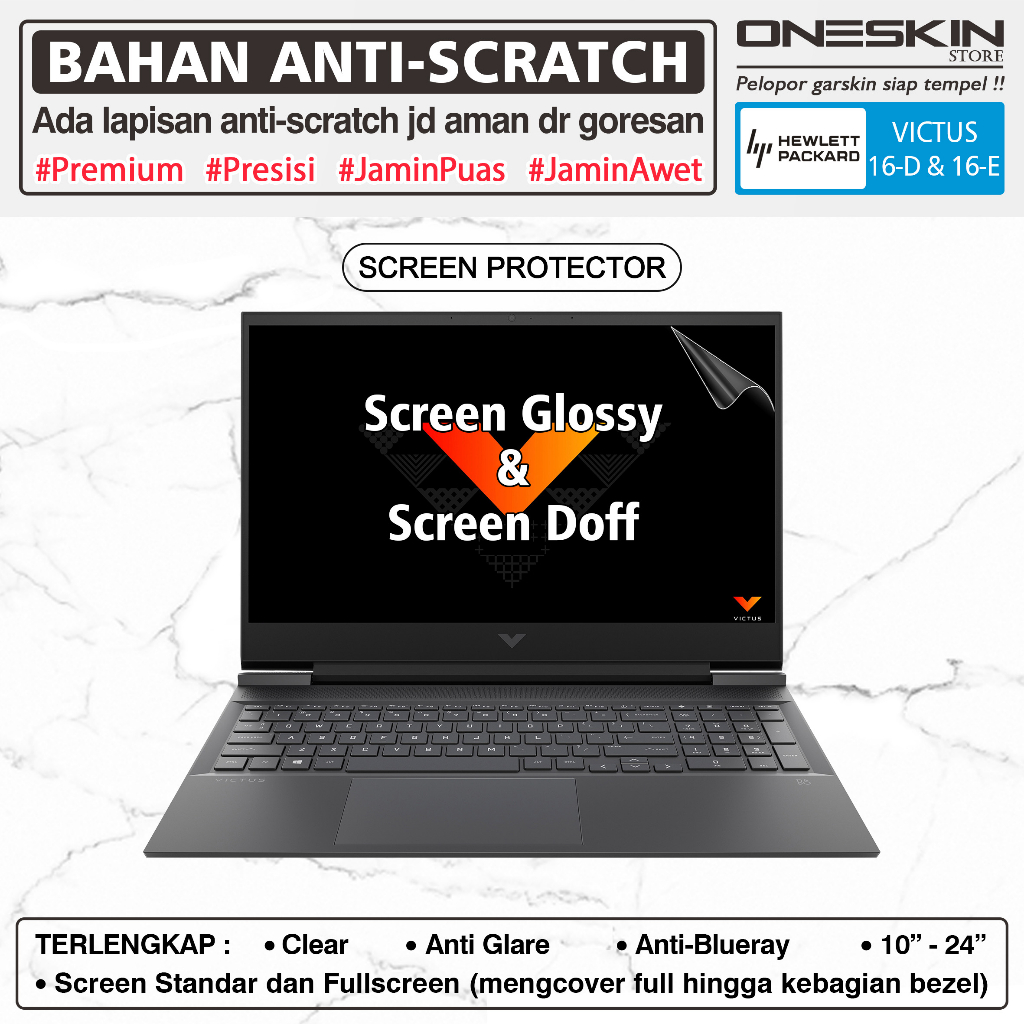Jual Garskin Sticker Laptop Pelindung Keyboard Screen Protector HP ...