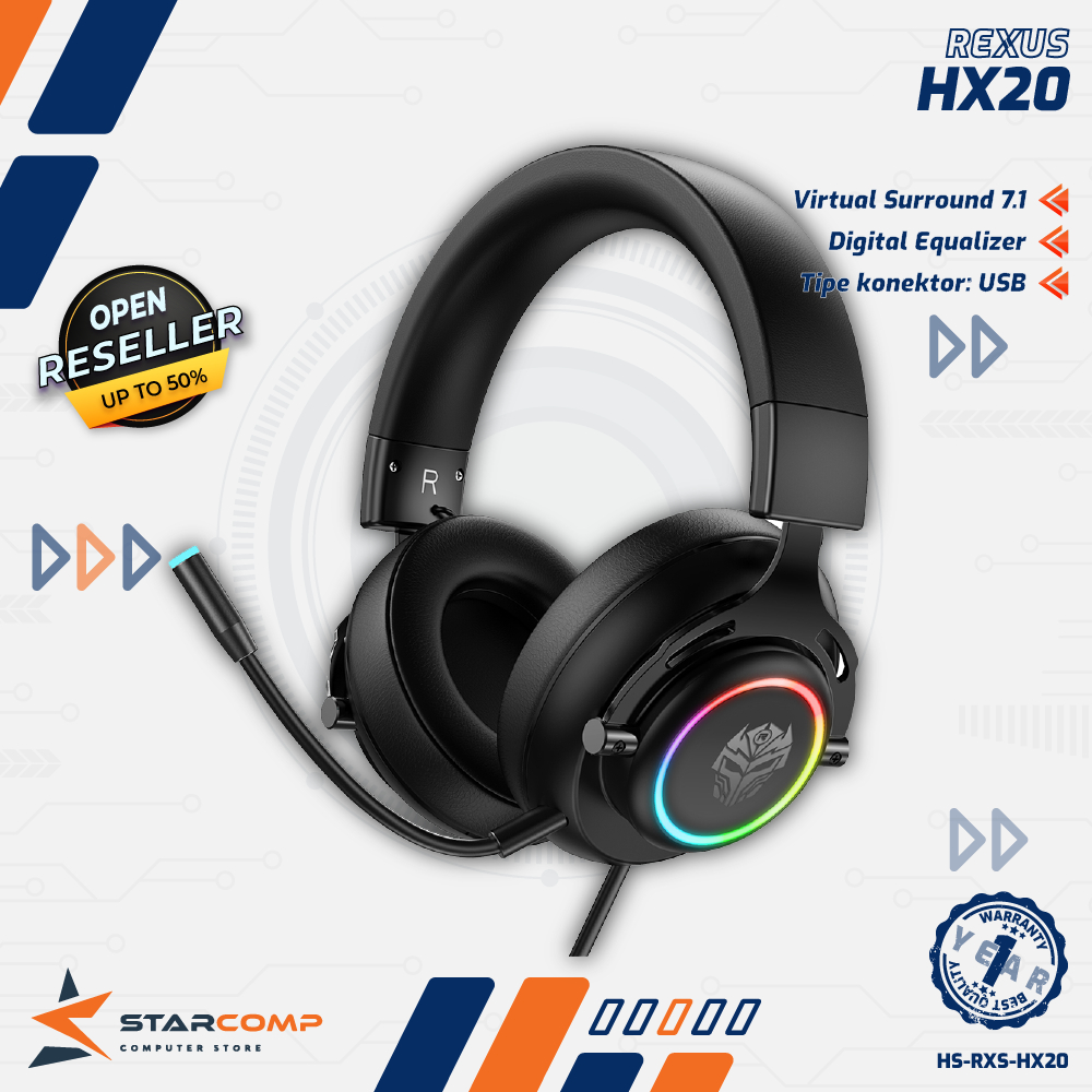 Jual Rexus HX20 Thundervox Stream Headset Gaming 7.1 Surround | Shopee ...