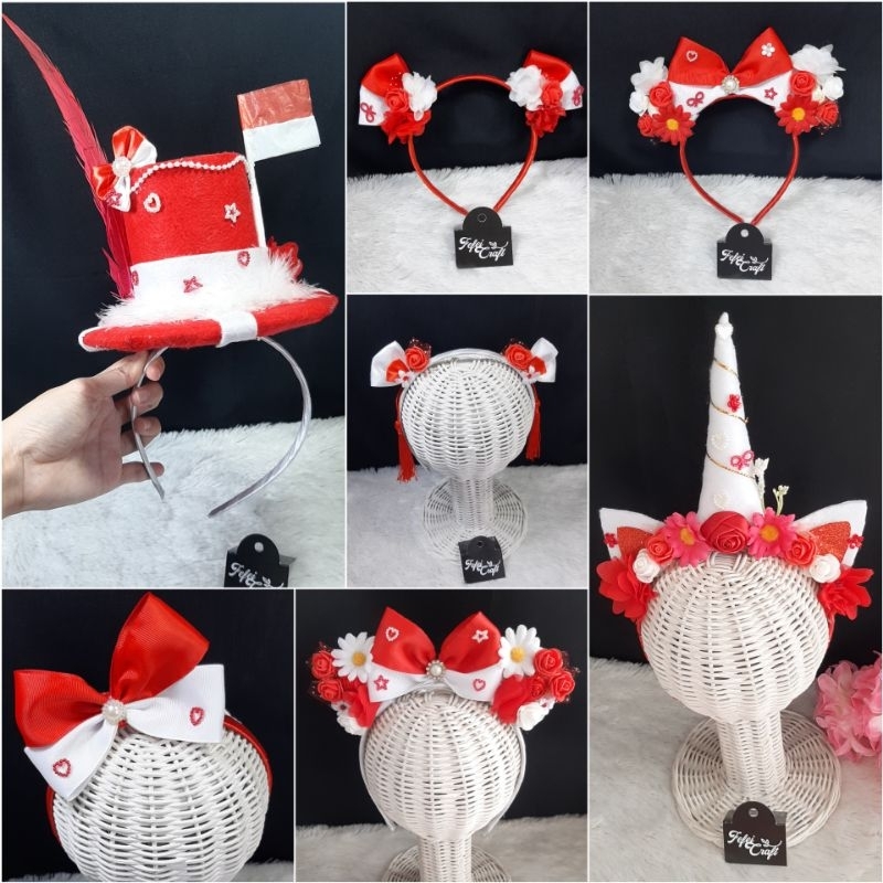 Jual Bando Pita Merah Putih | Bando 17 Agustus | Bando Anak Karnaval 17 ...