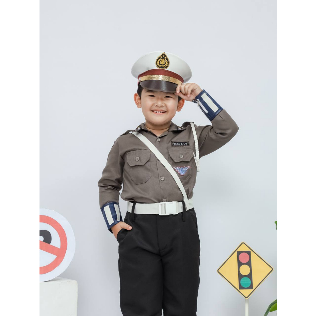 Jual PURNAMA KIDS Baju Seragam Profesi Anak Polisi Atribut Lengkap ...