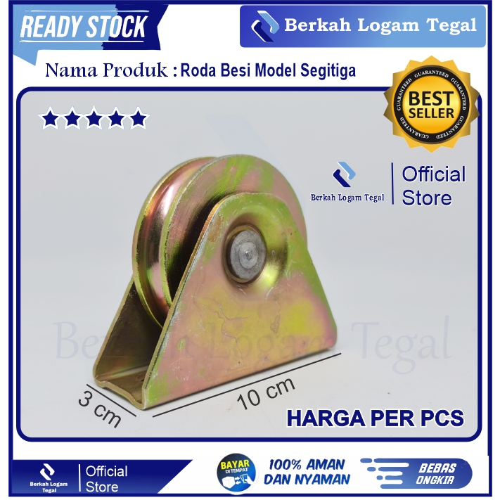 Jual Roda Gerbang Pagar Roda Pagar Model U & V Roda Pintu Pagar Besi ...