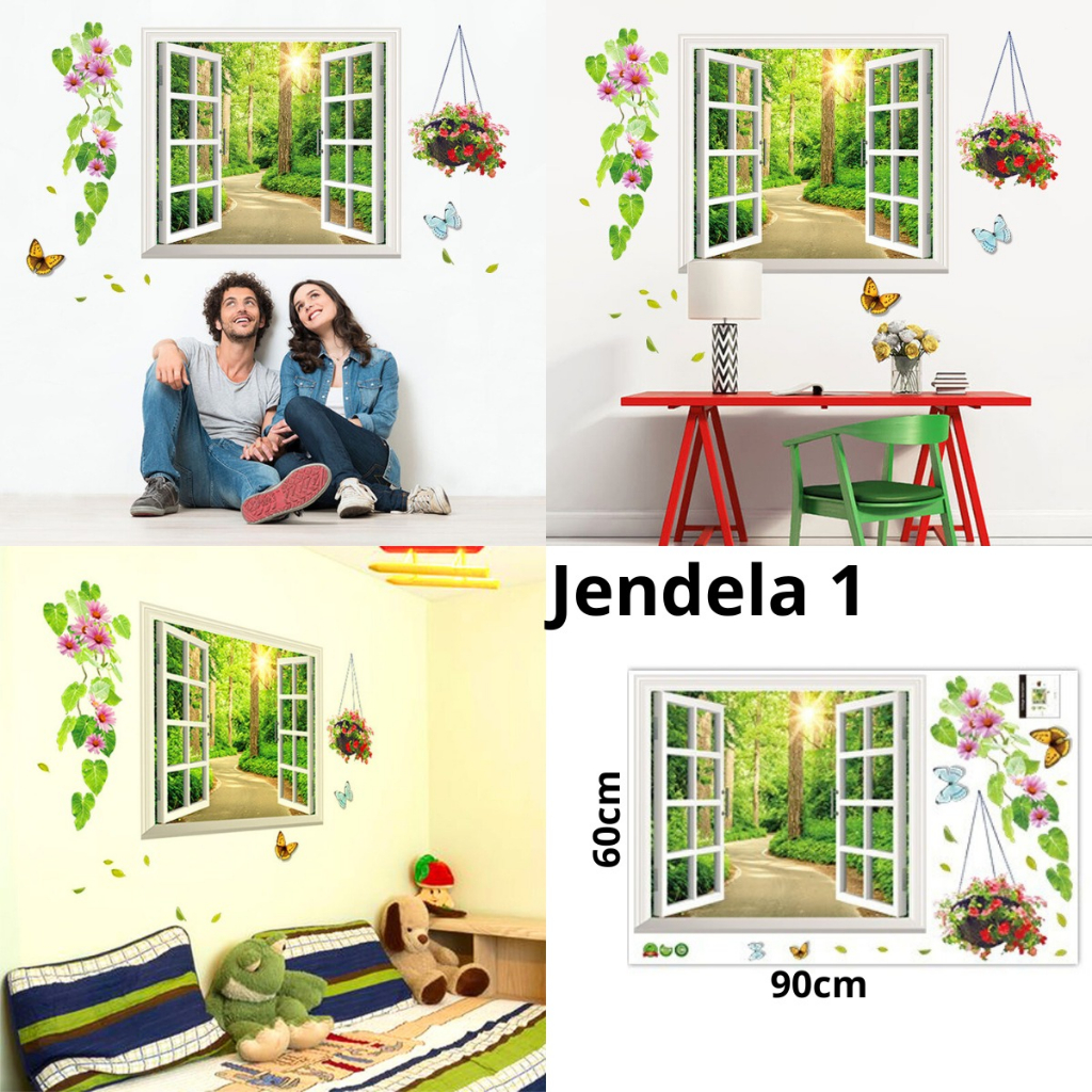 Jual WALLSTICKER WALL STICKER STIKER SETIKER DINDING TEMBOK MOTIF ...