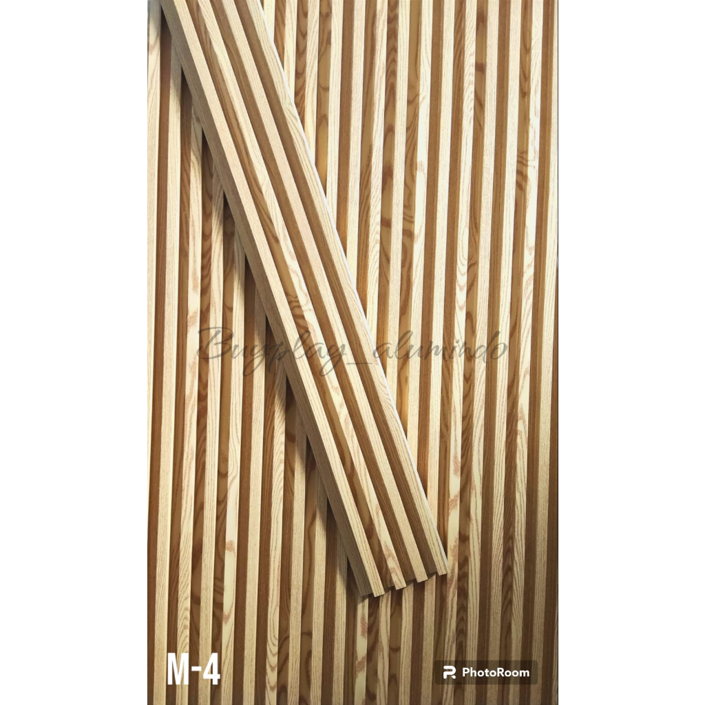 Jual WPC Wood Panel Partisi Kisi PVC Wallpanel Motif Kayu Uk 150cm x ...