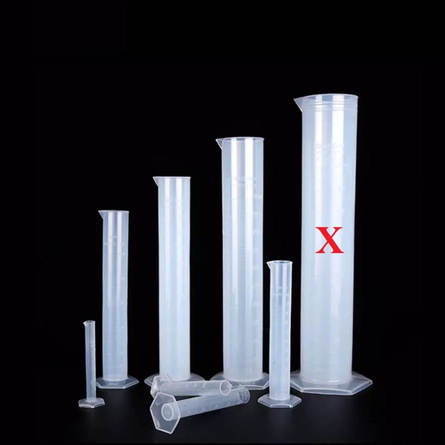 Jual Tabung Ukur Measuring Cylinder Gelas Takar Gelas Ukur Plastik Lab ...