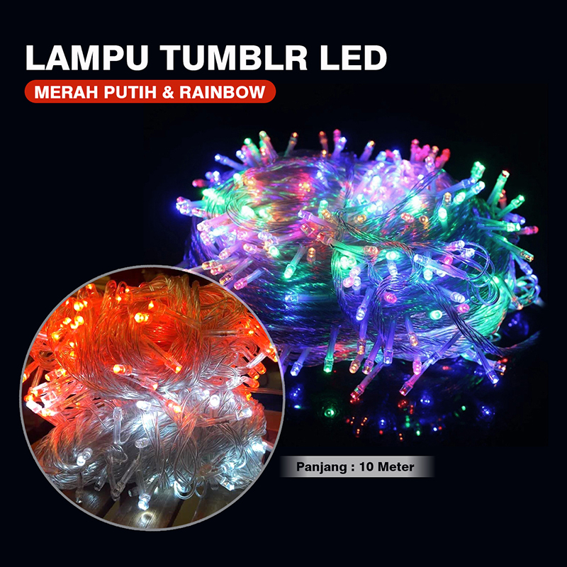 Jual LAMPU TUMBLR LED MERAH PUTIH & RAINBOW | Shopee Indonesia