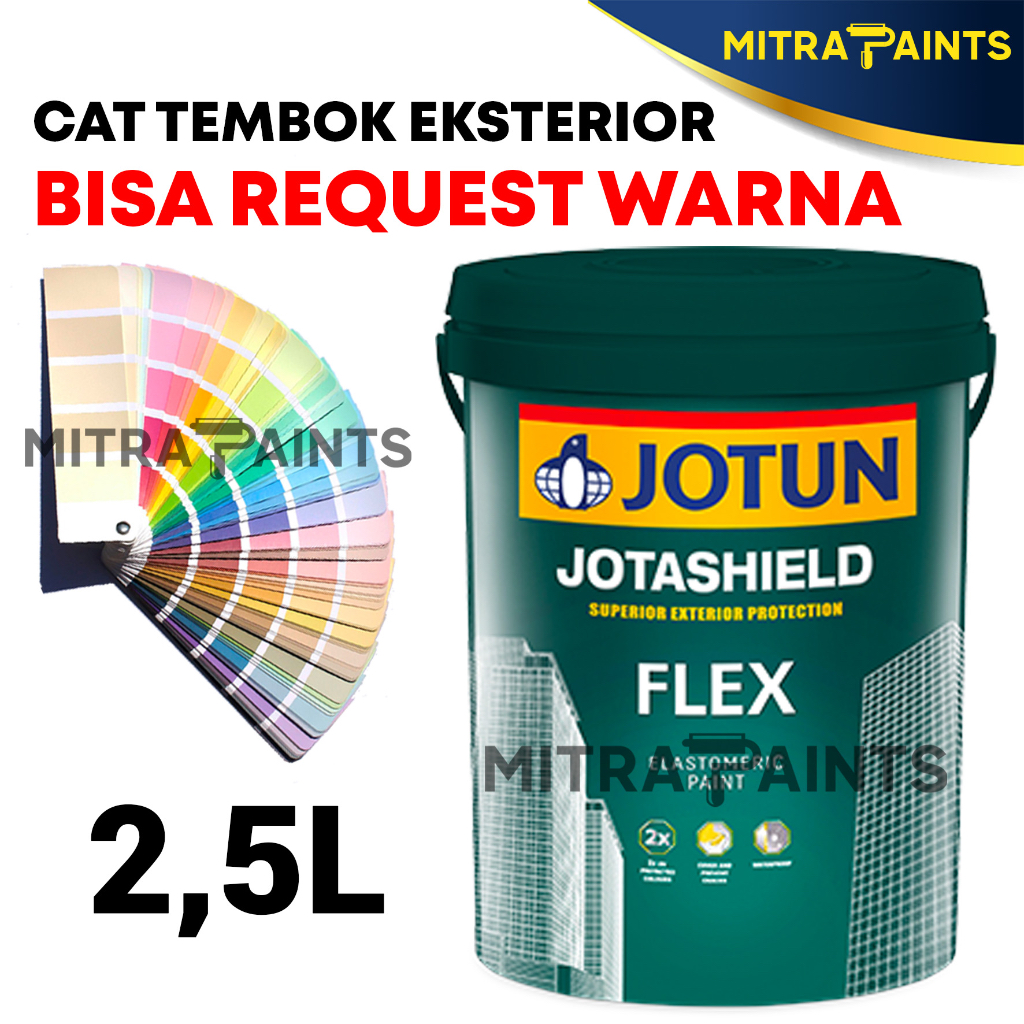 Jual CAT TEMBOK WATERPROOF JOTUN JOTASHIELD FLEX 2,5 LITER / BISA ...