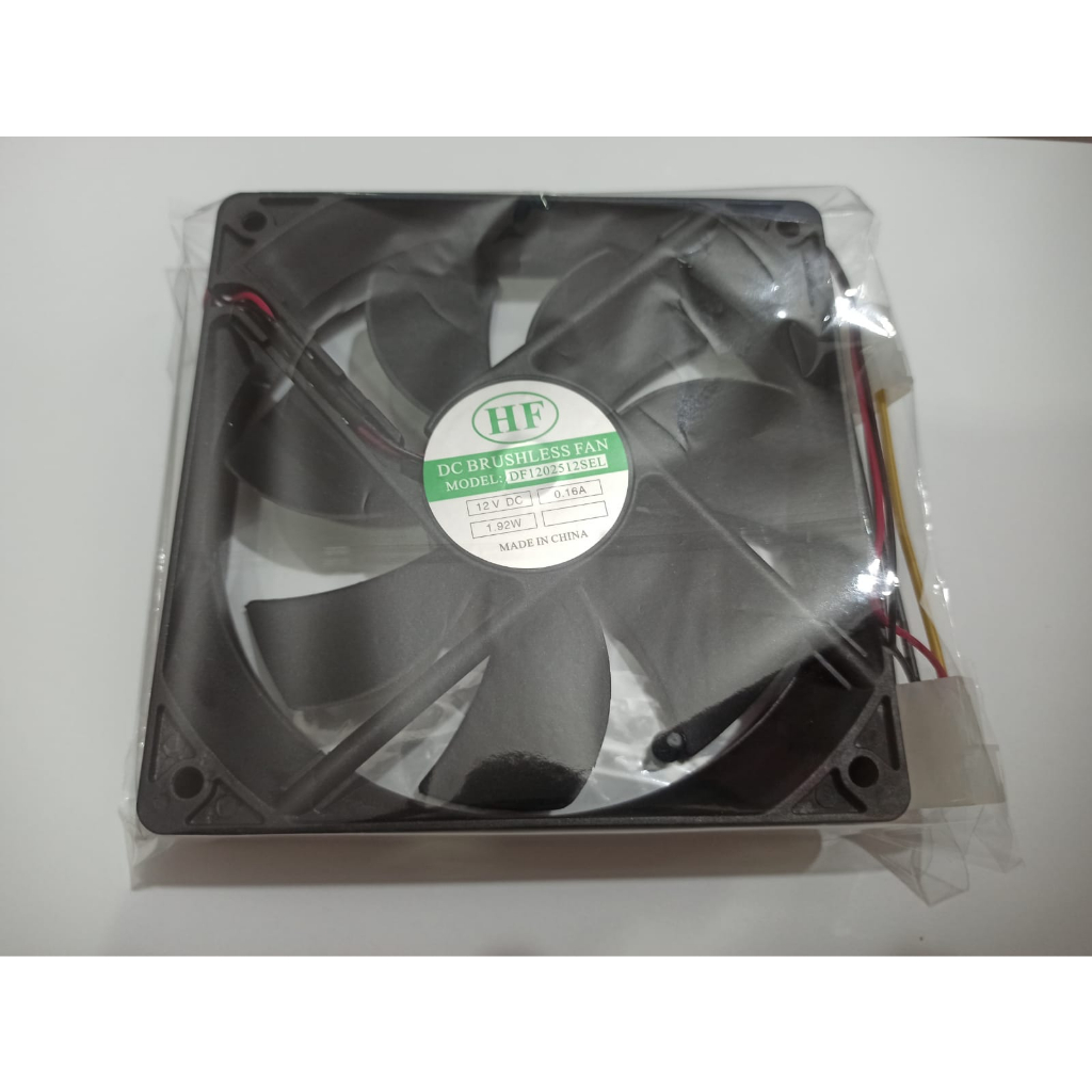 Jual Kipas Fan Casing 12cm Hitam Black Desktop PC Komputer (Plastik ...