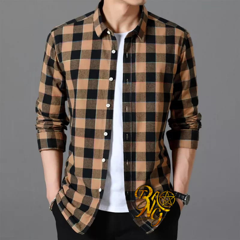 Jual Kemeja Flanel Impor Pria Kualitas Premium Lengan Panjang Unisex ...