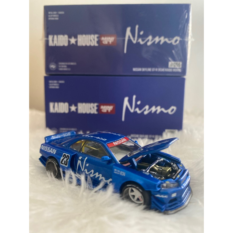 Jual Mini GT x Kaido house nissan R34 Nismo blue edition | Shopee Indonesia