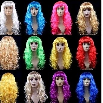 Jual Wig keriting rambut palsu panjang kriting ikal curly curl wave ...