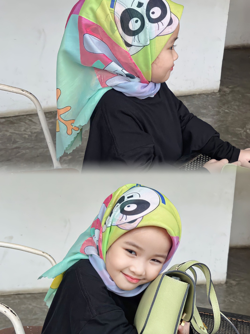 Jual Kerudung anak full print terbaru/hijab anak kekinian/kerudung segi ...