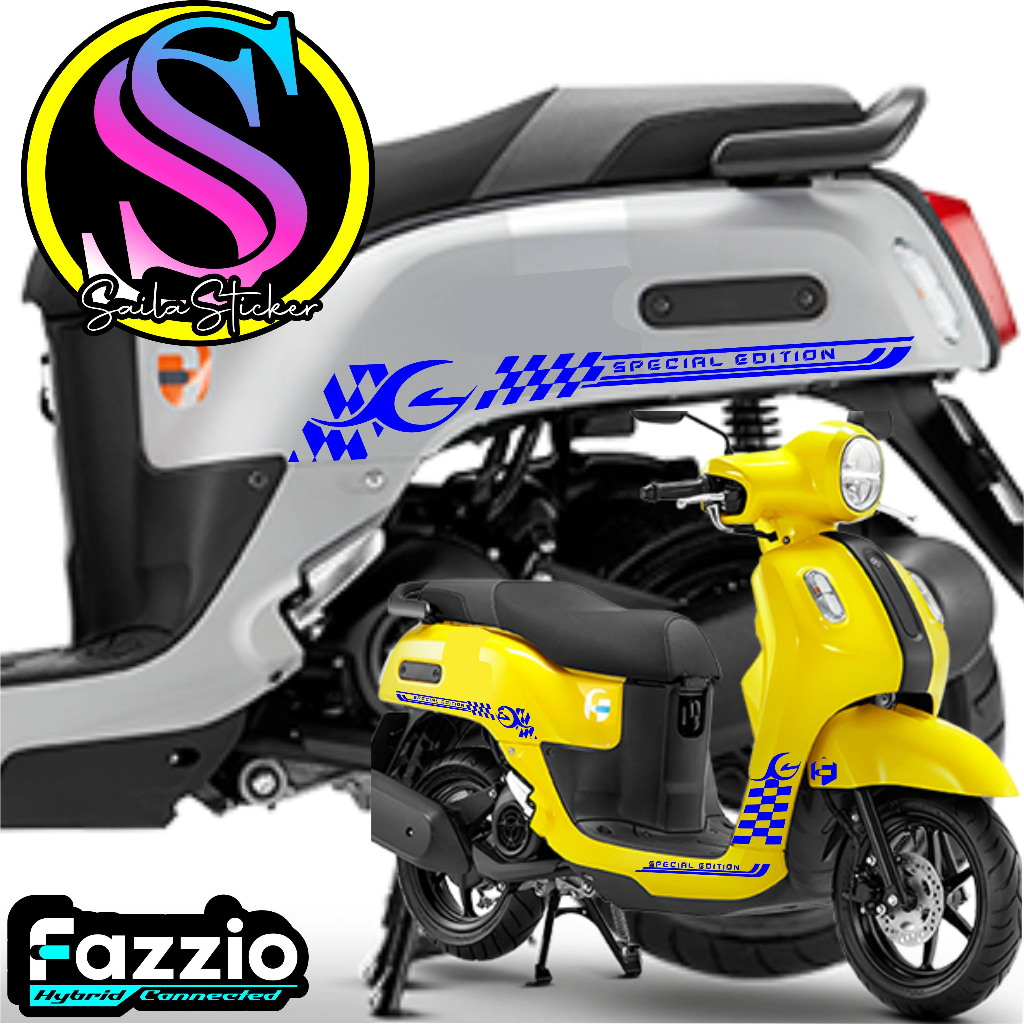 Jual 173/STICKER CUTTING/STICKER MOTOR/STICKER FAZZIO/STICKER RACING ...