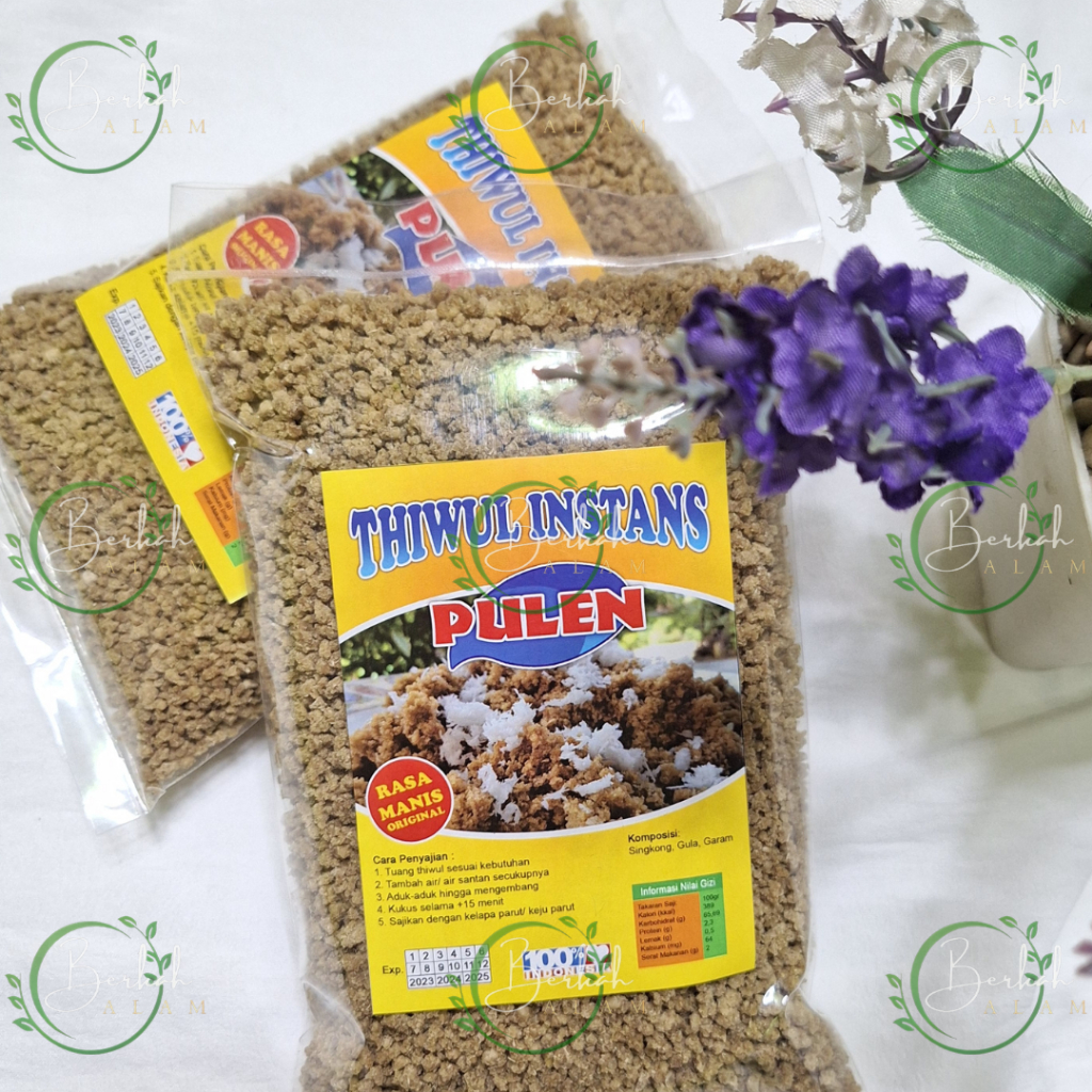 Jual TIWUL INSTAN NASI TIWUL MANIS ORIGINAL OYEK SINGKONG INSTANT ...