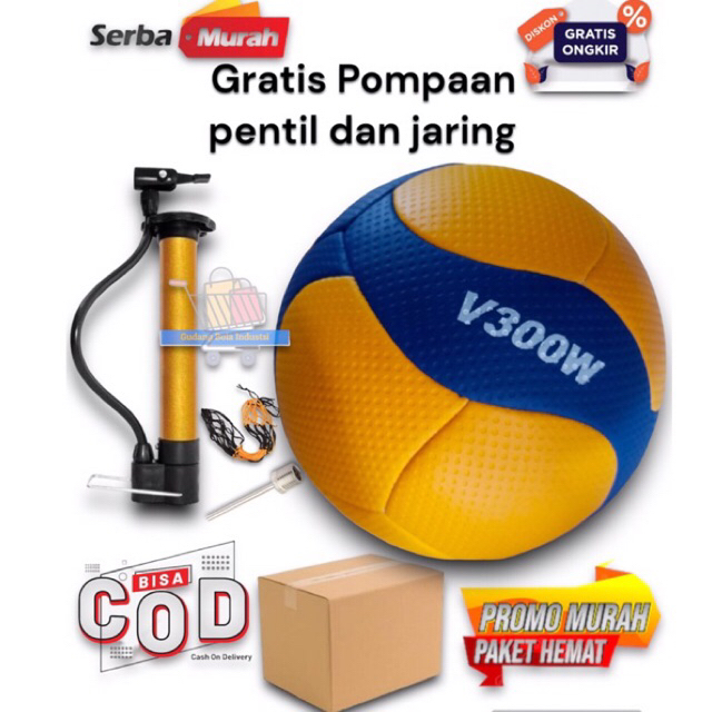 Jual Bola Voli Jahit All Type V300W / MVA300 / MG2200 / Molten (Gratis ...