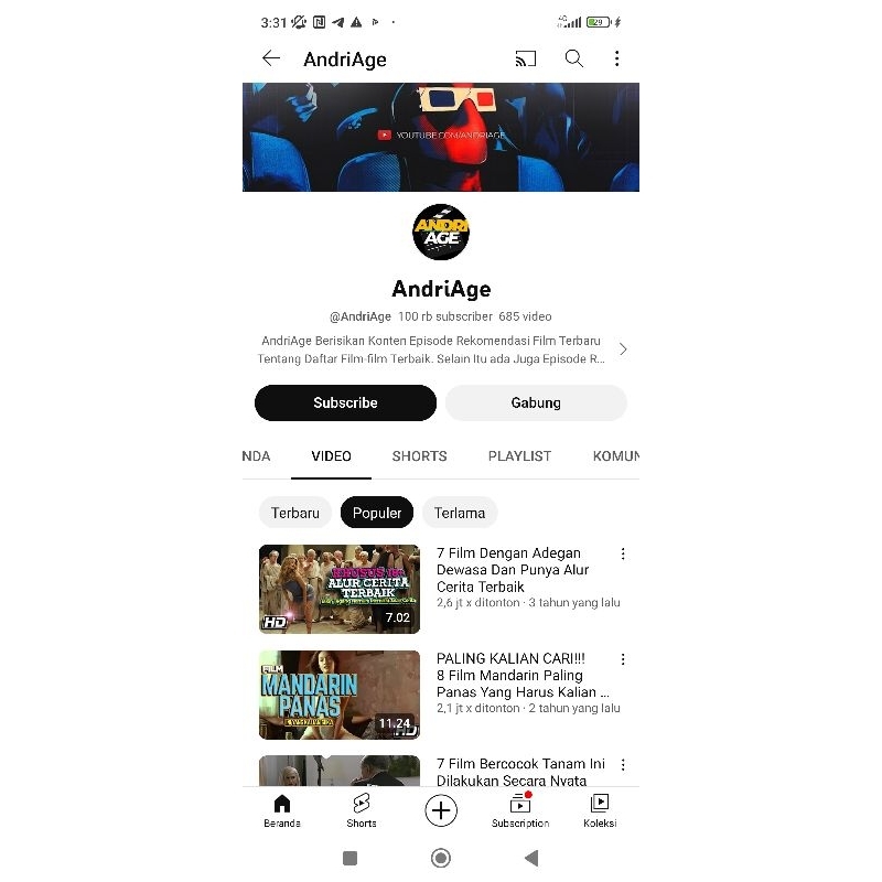 Jual konten youtube alur cerita film | Shopee Indonesia