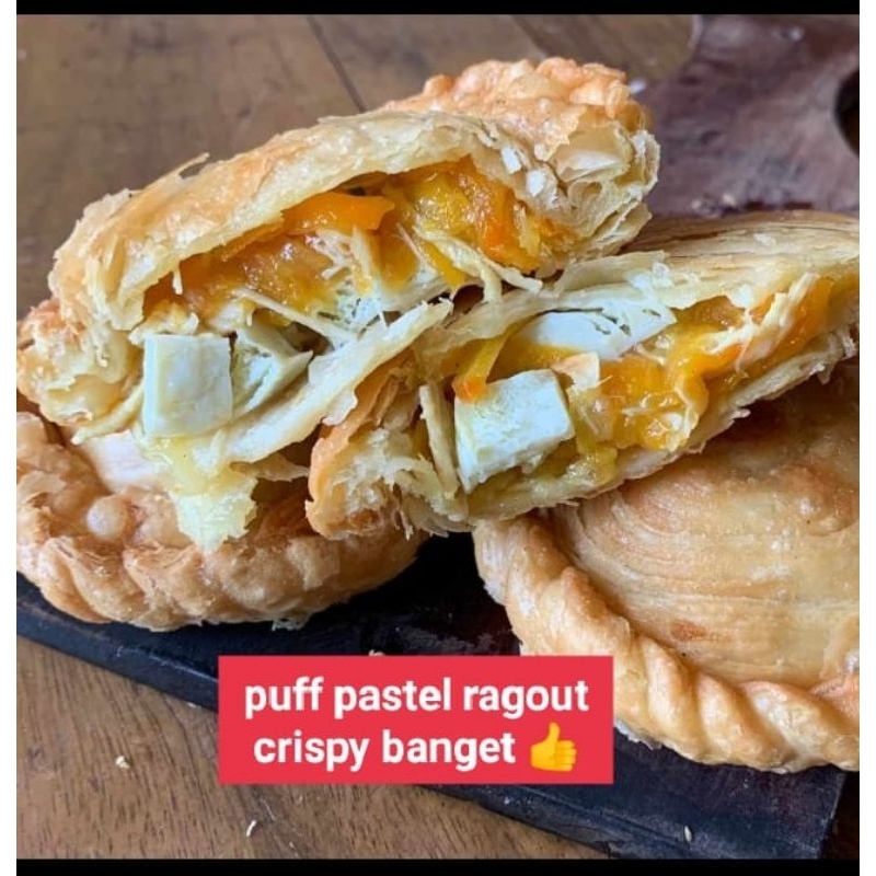Jual karipap pastel ragout / ragout puff ayam / curry puff pastry ...
