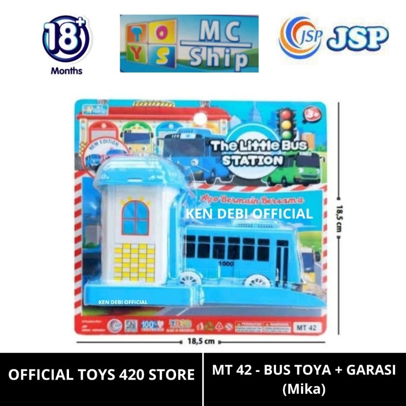 Jual 420TOYS - Mainan Peran Anak Bus Toya+Garasi (Mika) MT 42 | Shopee ...