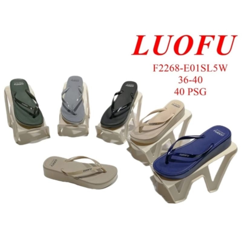 Jual LUOFU ORIGINAL 2268 6SH/E01SL5W/SANDAL JEPIT WANITA/SENDAL CEWEK ...